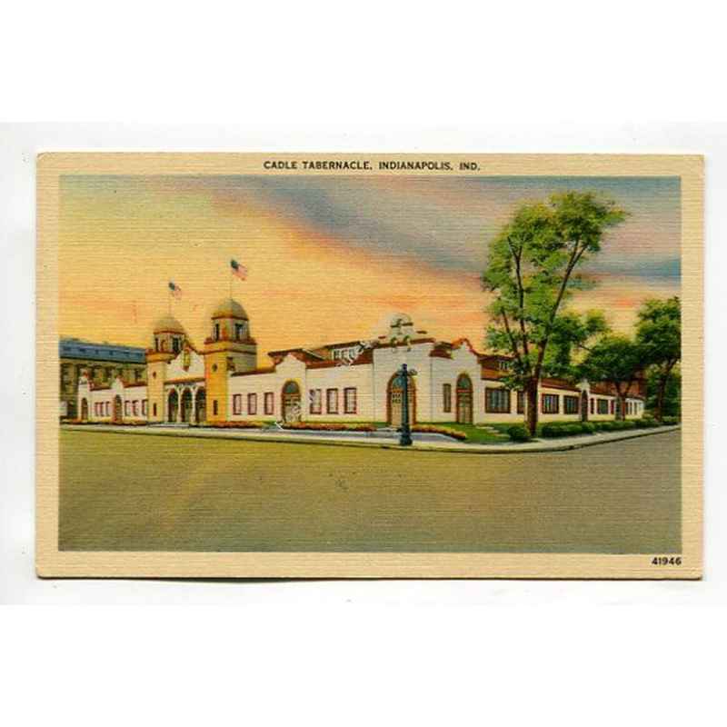 Cadle Tabernacle Indianapolis Indiana vintage postcard