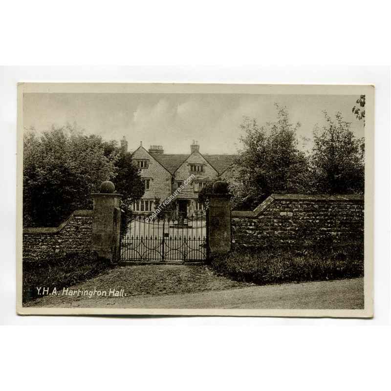 YHA Hartington Hall vintage postcard
