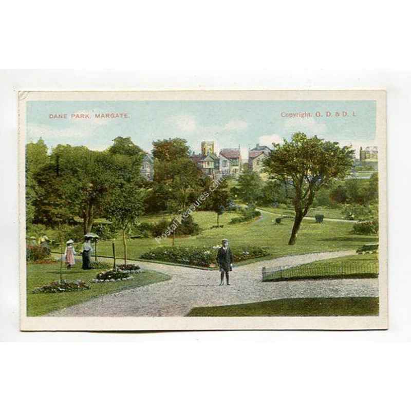 Dane Park Margate vintage postcard