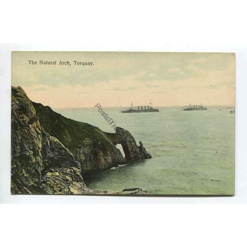 Natural Arch Torquay vintage postcard