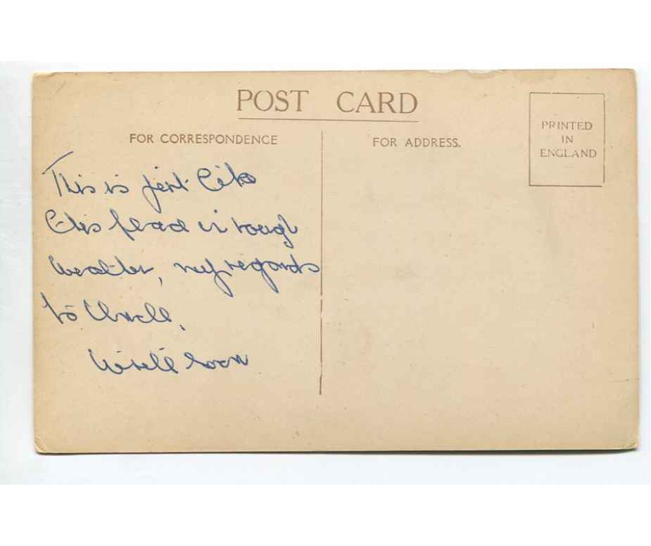 Rough Sea Minehead England Vintage Postcard
