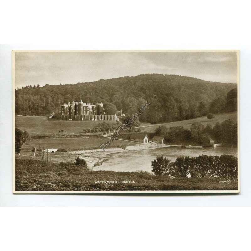 Watermouth Castle England vintage postcard