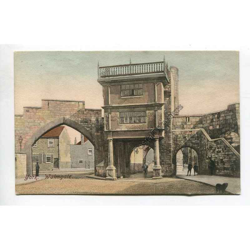 York Walmgate vintage postcard