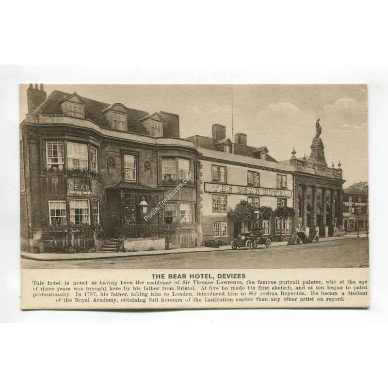 Bear Hotel Devizes vintage postcard