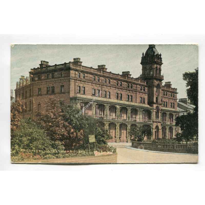 Prospect Hotel Harrogate England vintage postcard