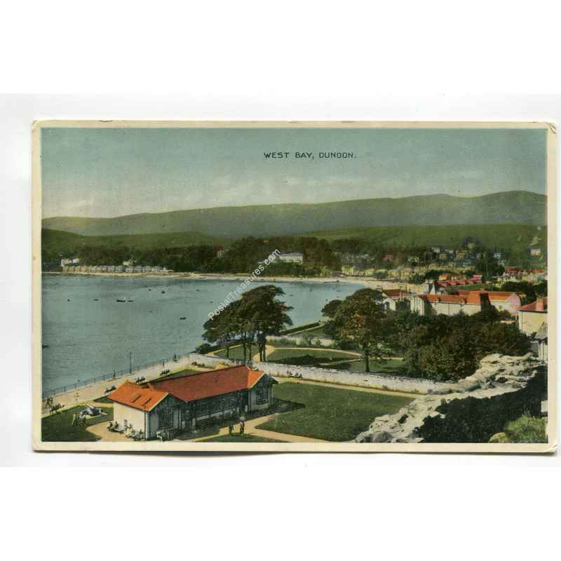 West Bay Dunoon Scotland vintage postcard