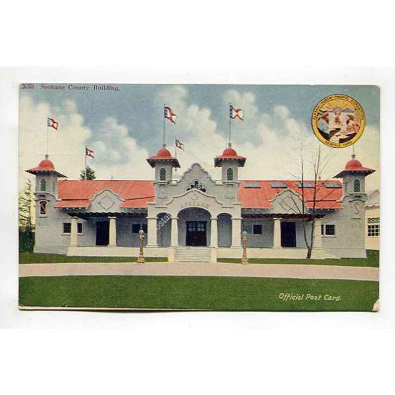 Spokane County Building Alaska Yukon Pacific Exposition Seattle ...