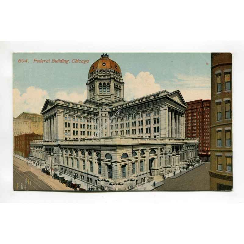 Federal Building Chicago Illinois postcard