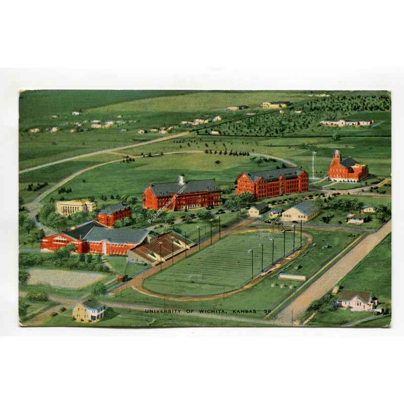 University of Wichita Kansas postcard