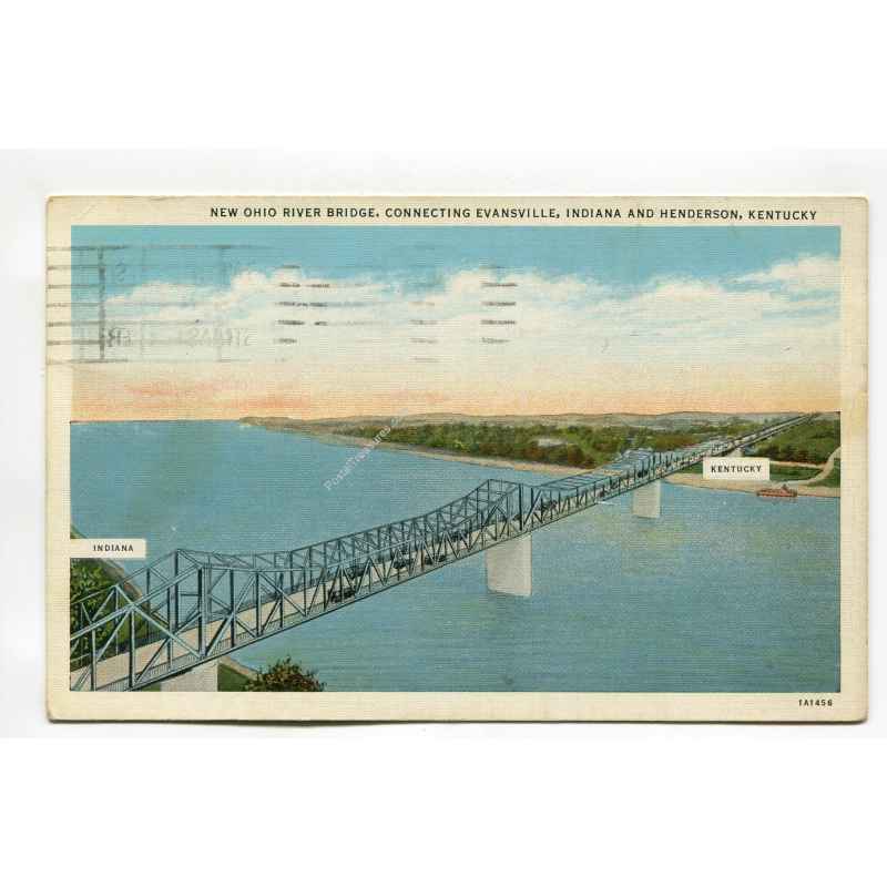 New Ohio River Bridge connecting Evansville Indiana and Henderson ...