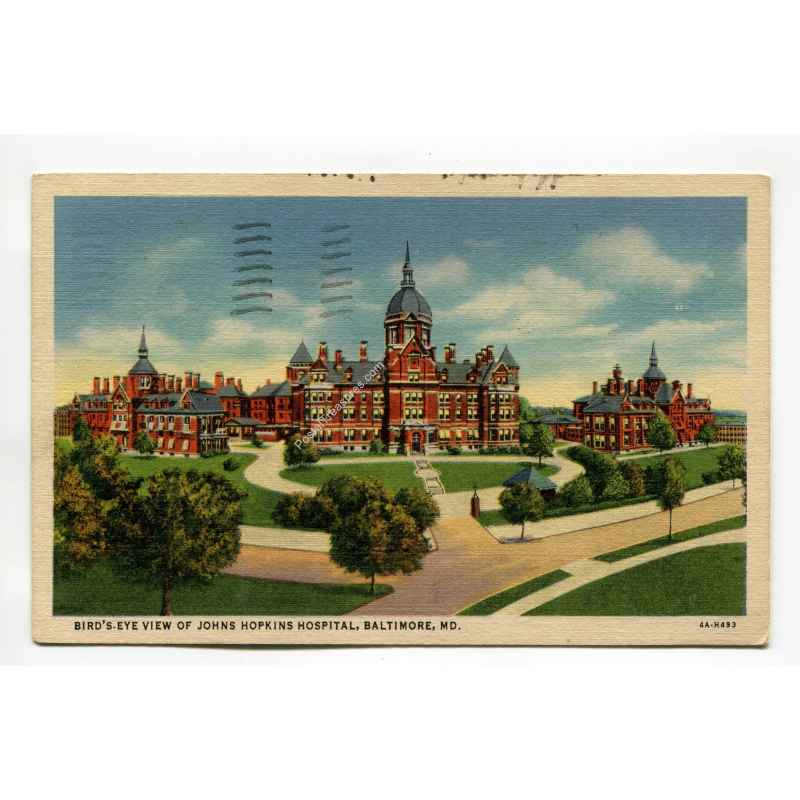 Birds Eye view of John Hopkins Hospital Baltimore Maryland ...
