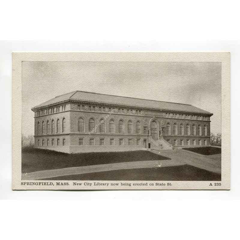 Springfield Massachusetts New City Library now being erected ...