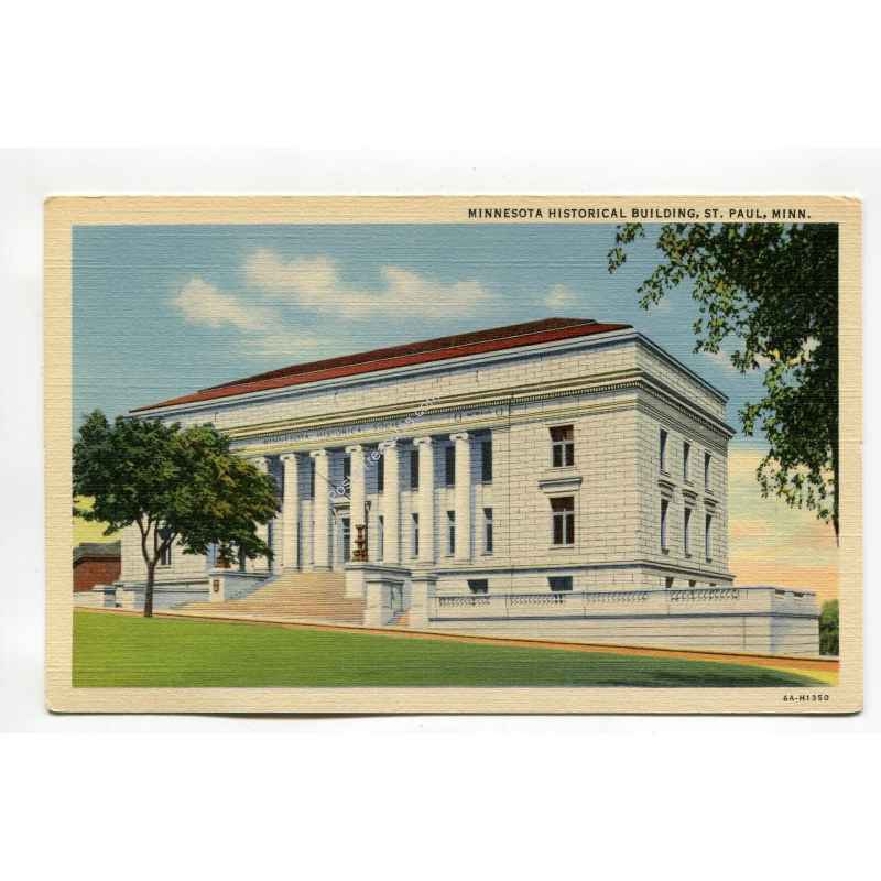 Minnesota Historical Building St Paul vintage postcard