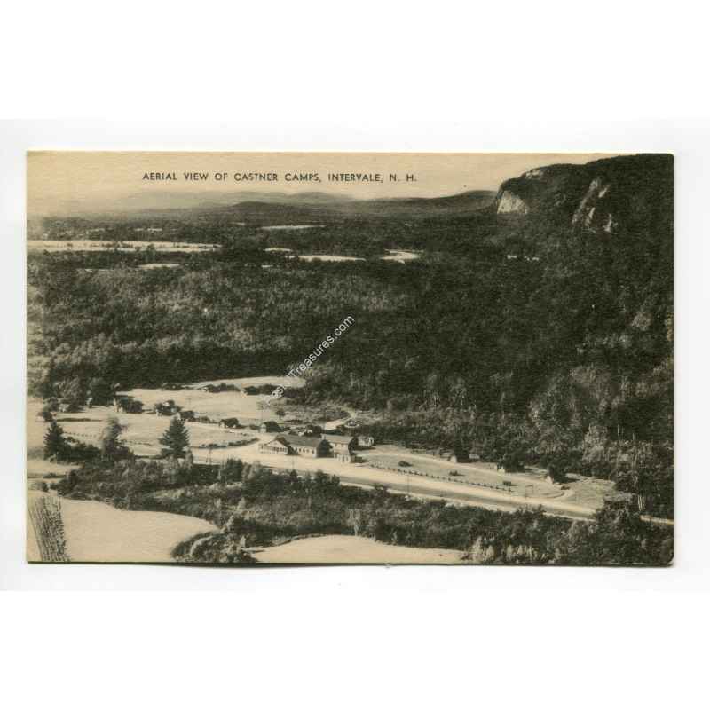 Aerial view of Castner Camps Intervale New Hampshire vintage ...