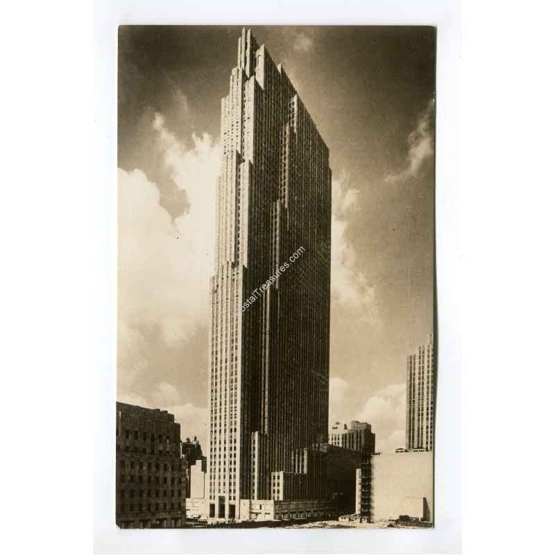 RCA Building Rockefeller Center New York vintage postcard