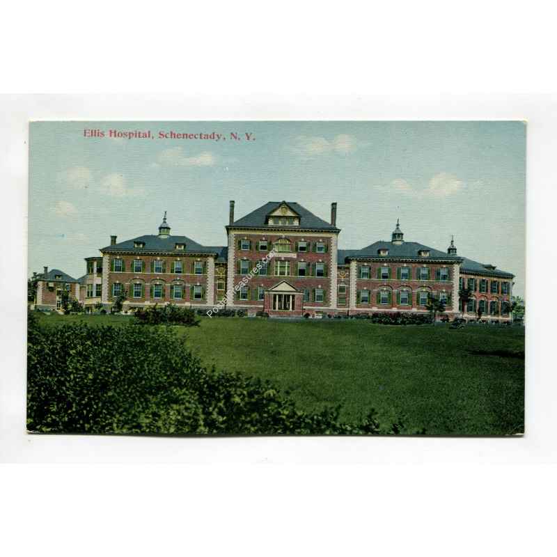 Ellis Hospital Schenectady New York vintage postcard