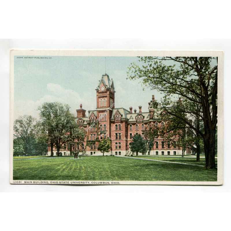 Main Building Ohio State University Columbus Ohio vintage ...