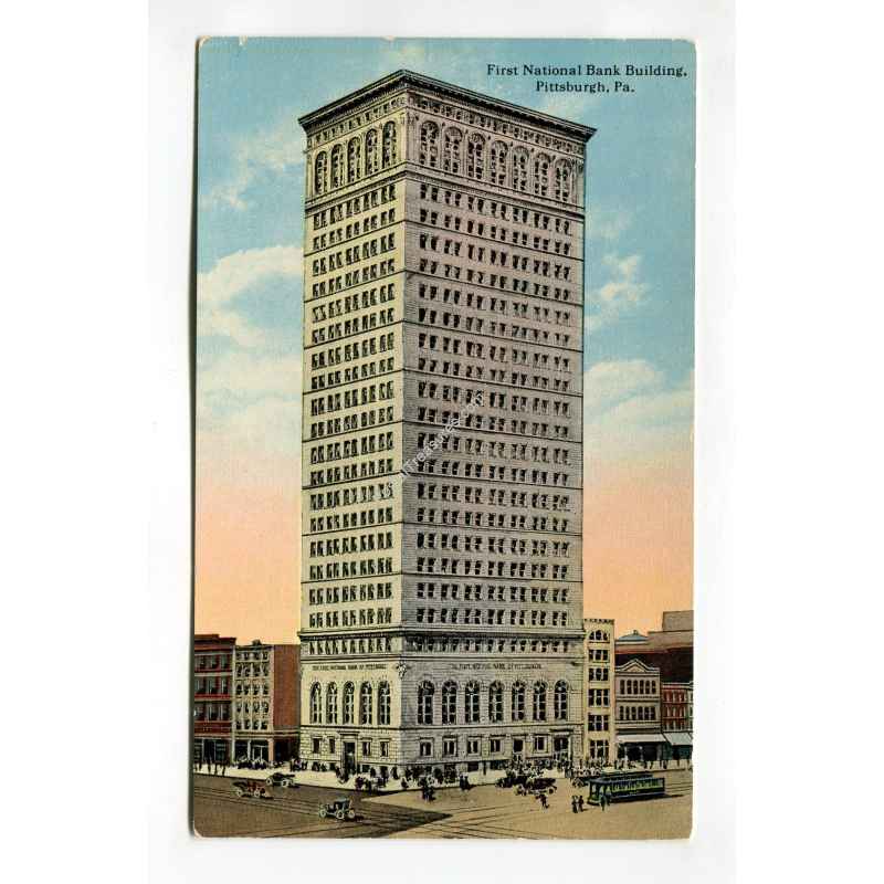 First National Bank Building Pittsburgh Pensylvania vintage ...