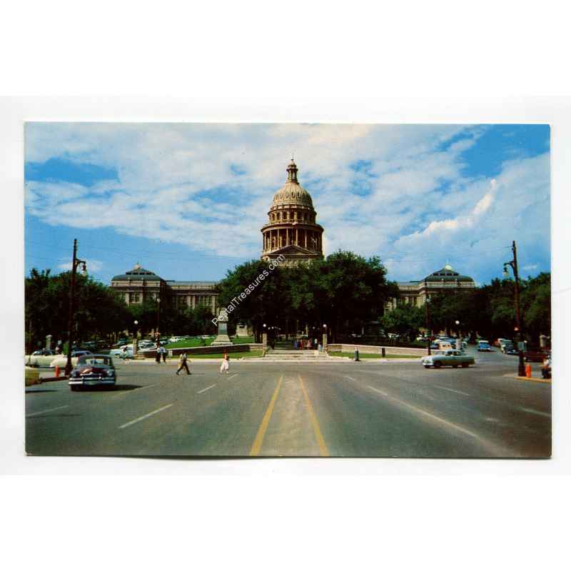 Congress Avenue and the State Capitol Austin Texas vintage ...